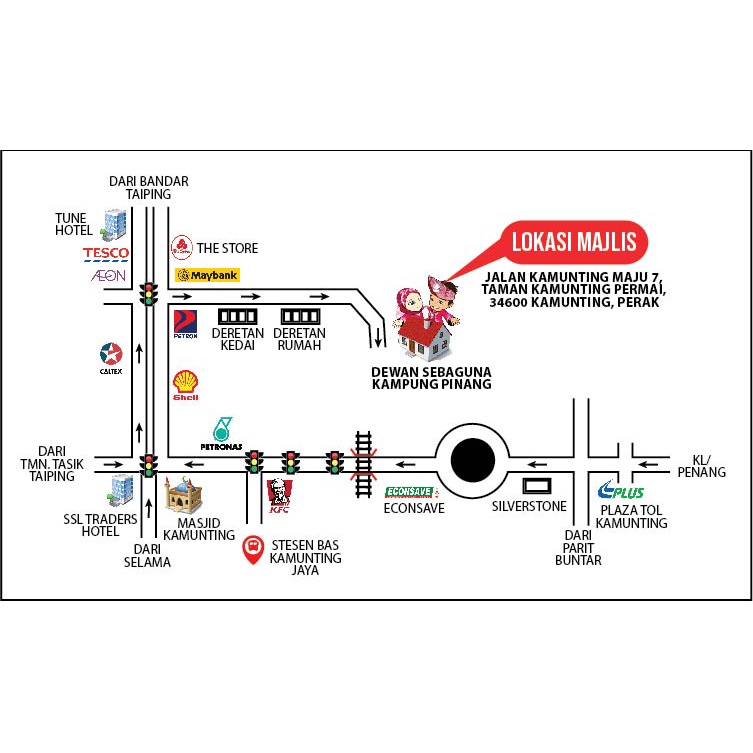 Design peta / map kad kahwin / kedai / claim socso | Shopee Malaysia