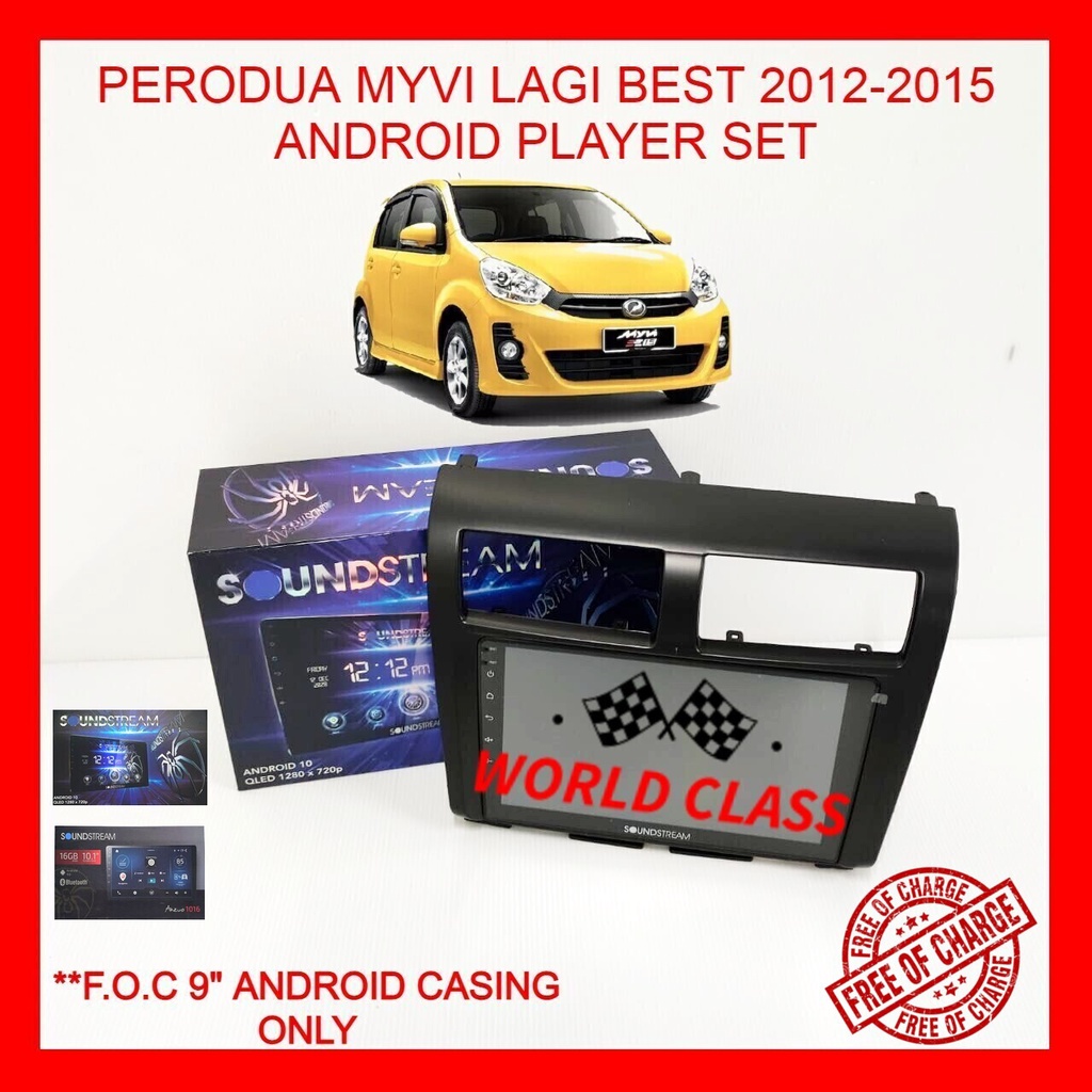 PERODUA MYVI LAGI BEST 2012-2014 SOUNDSTREAM 9" ANDROID IPS PLAYER FULL ...