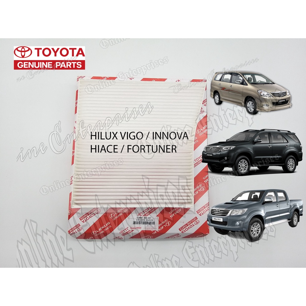 Cabin Filter Hilux Vigo KUN25 KUN26 Innova 2.0 TGN40 Fortuner Hiace ...