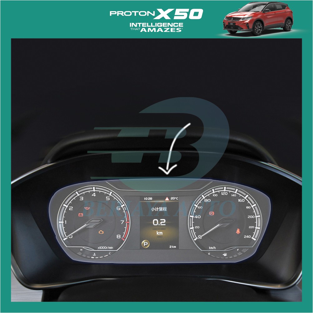 Proton X50 (2020-2024) Instrumen Filem Meter Pelindung Hiasan Berjaya ...