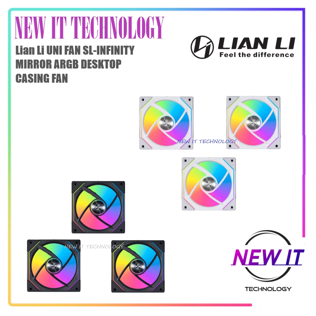 Lian Li UNI Fan SL-Infinity & SL-Infinity Wireless 120 12cm 140 14cm ...