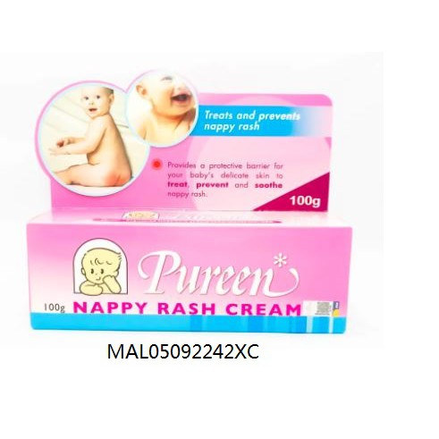 EXP 30/10/2025 (100G) PUREEN NAPPY RASH CREAM ( TREAT AND PREVENTS ...