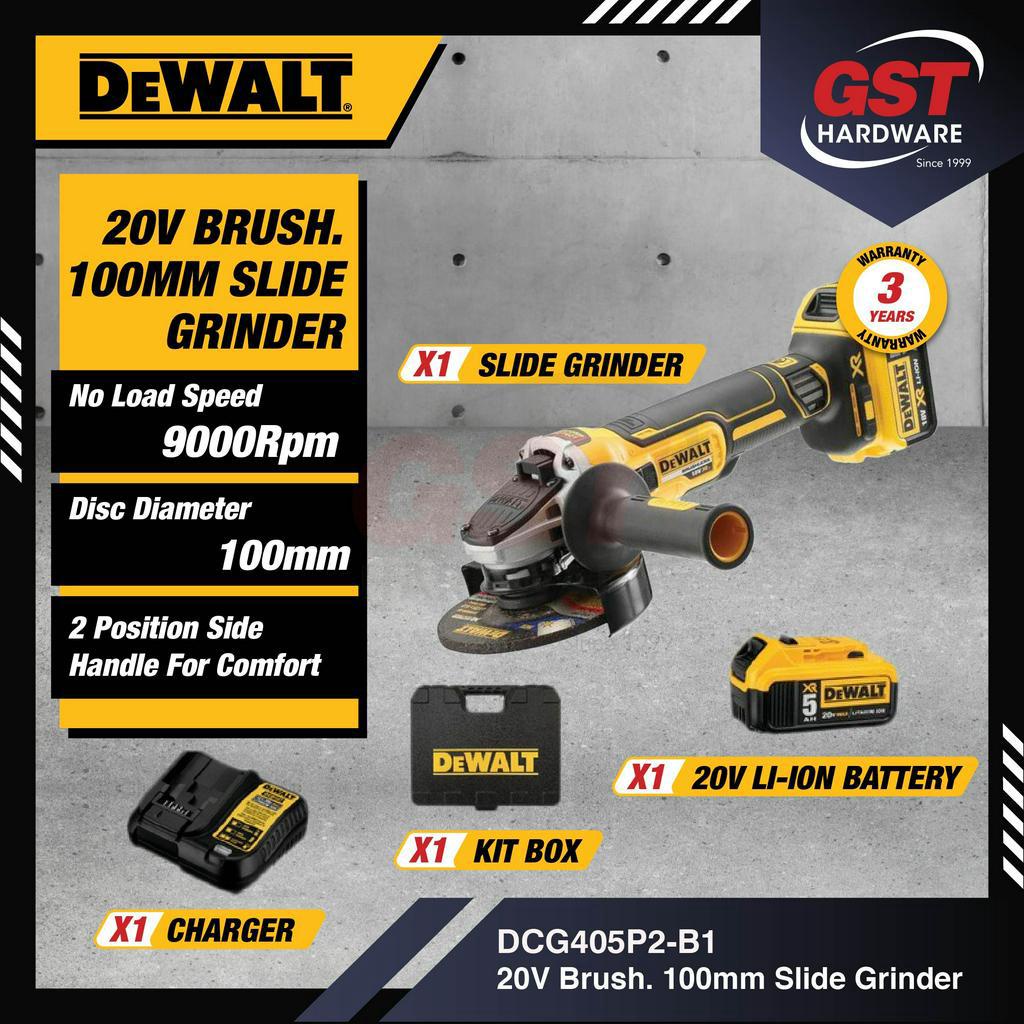 Dewalt 20V Brushless 100mm Slide Grinder (M10) Cordless Grinder ...