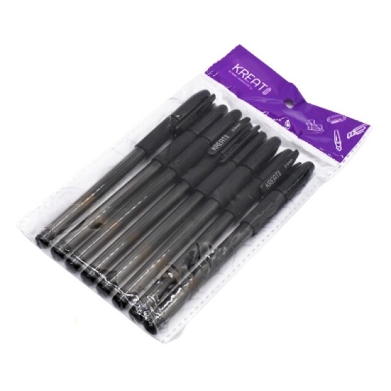 KREATI 8pcs 0.5mm Ballpoint Black Gel Ink Pen 0.5mm Ballpoint Blue Gel ...