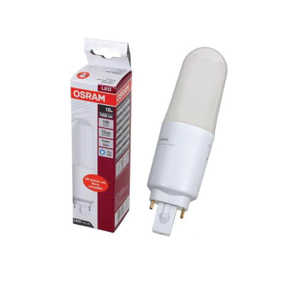 Osram LED Stick 7W/10W/12W/15W E27 2700K, 4000K & 6500K | OSRAM 10W/12W PLC LEDVALUE STICK BULB ...