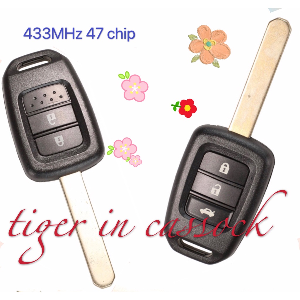 HONDA 2/3 button key(frequency 434 MHz; chip 47) to update Honda brio ...