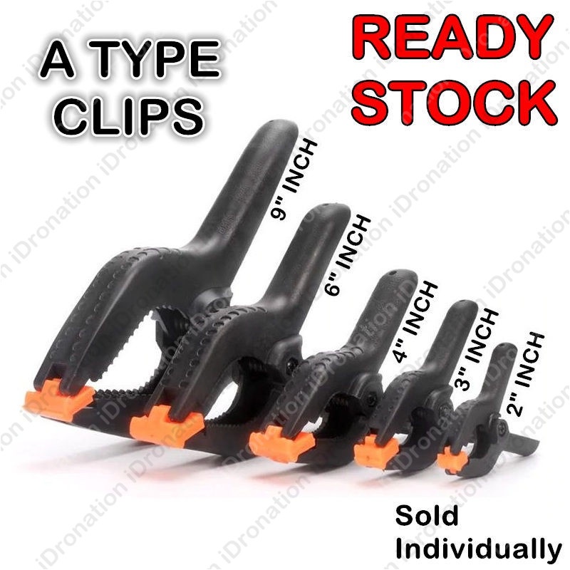 2" 3" 4" 6" 9" Inch A type Spring Clips Plastic Pvc Nylon Modeling DIY ...