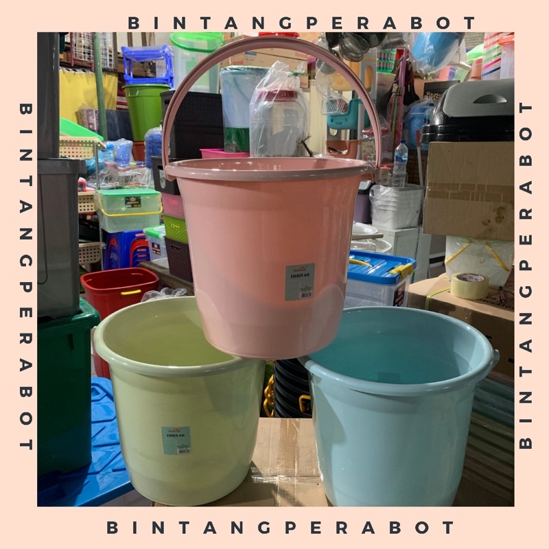 Red HOUSE - 4 6 Gallon Water Basin Bucket (16 23 Liters)/Pastel Color ...