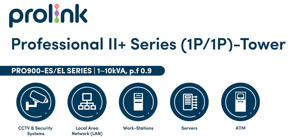 Prolink 10KVA/9000W Pure Sine Wave Online UPS/AVR for Data Center ...