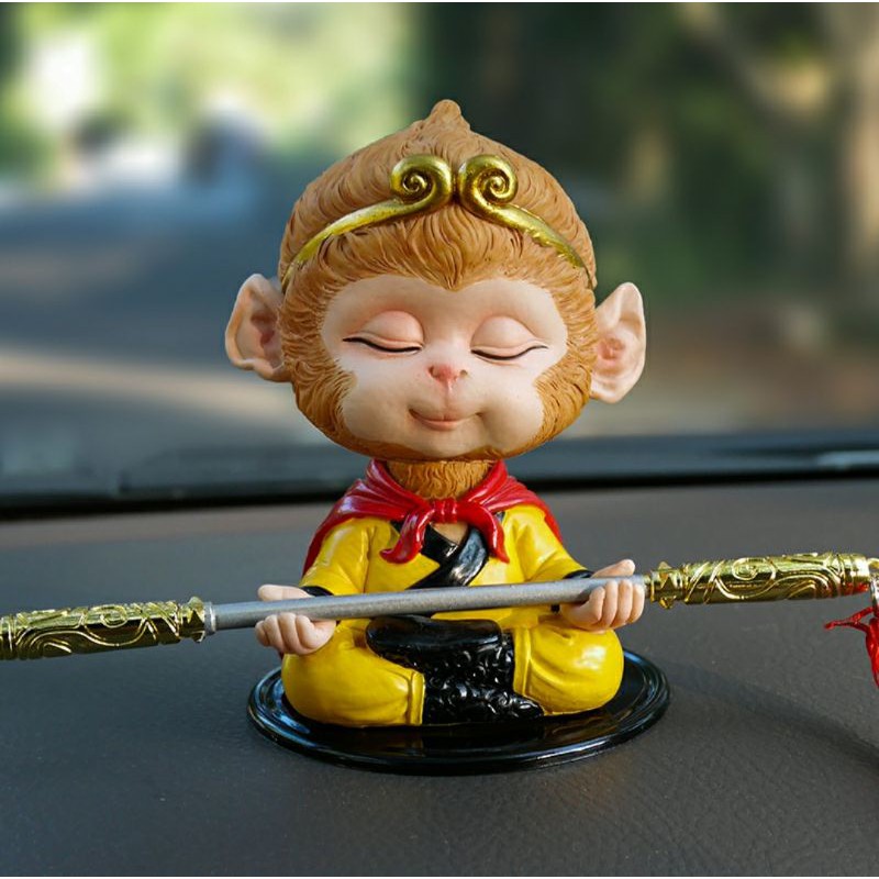 Bobble Head for Car Sun WuKong Cute Monkey King Car Decoration 齐天大圣 孙悟空 ...
