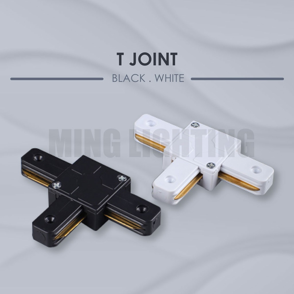 Track Light Joint Connector Tracklight Rail Bar Copper Metal Jointer ...