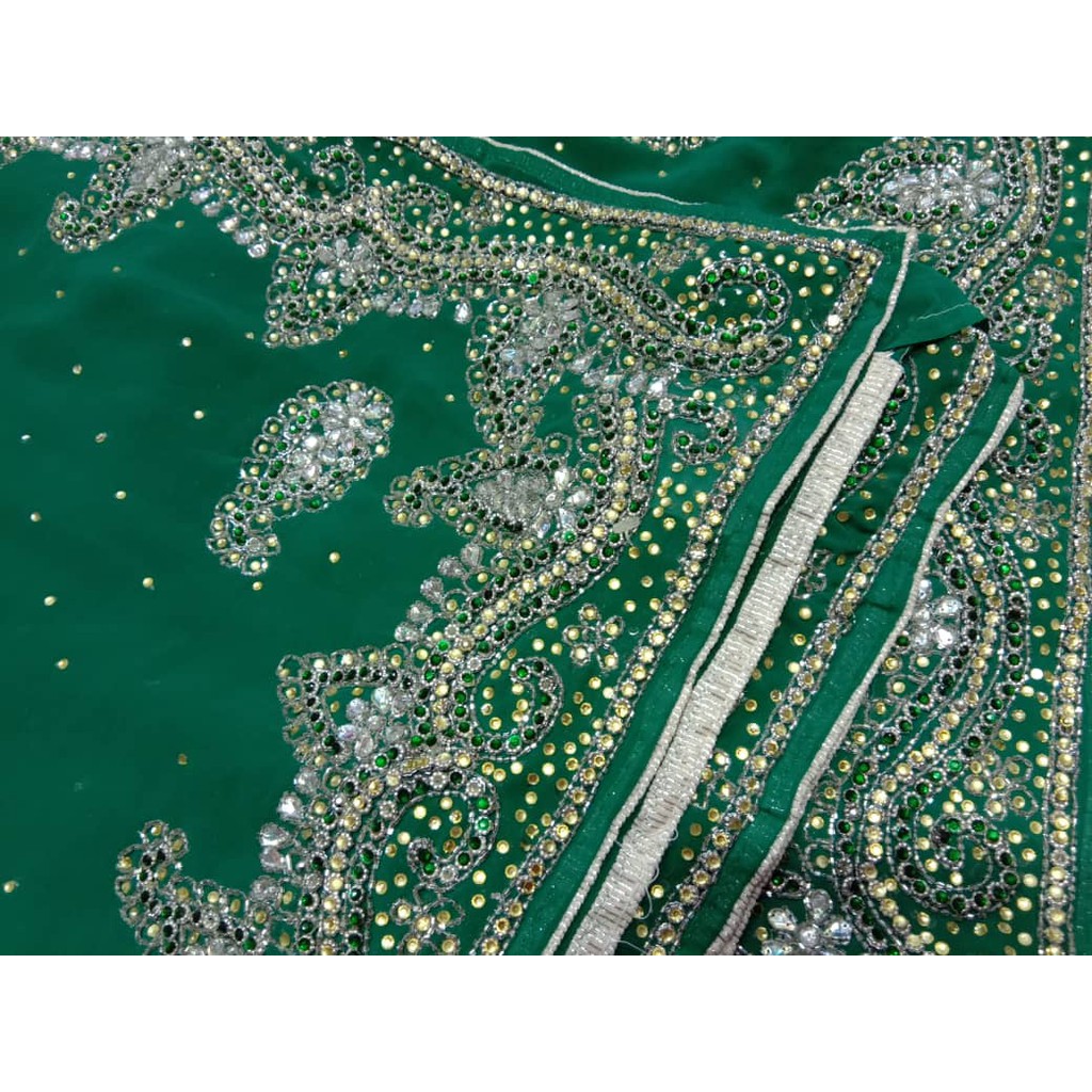 Stone Work Designer Saree | Shopee Malaysia