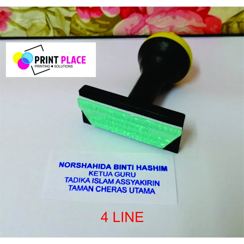 READY STOCK *Rubber Stamp * ( Cop Nama / Cop Pegawai / Cop Syarikat ...