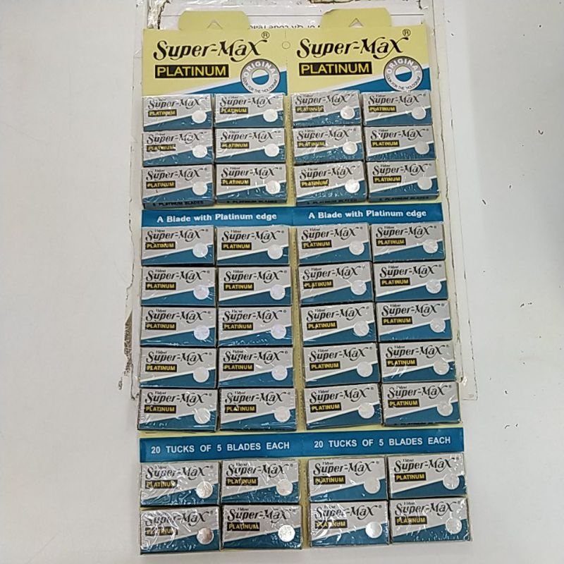 Supermax platinum razor blade (20 unit) | Shopee Malaysia