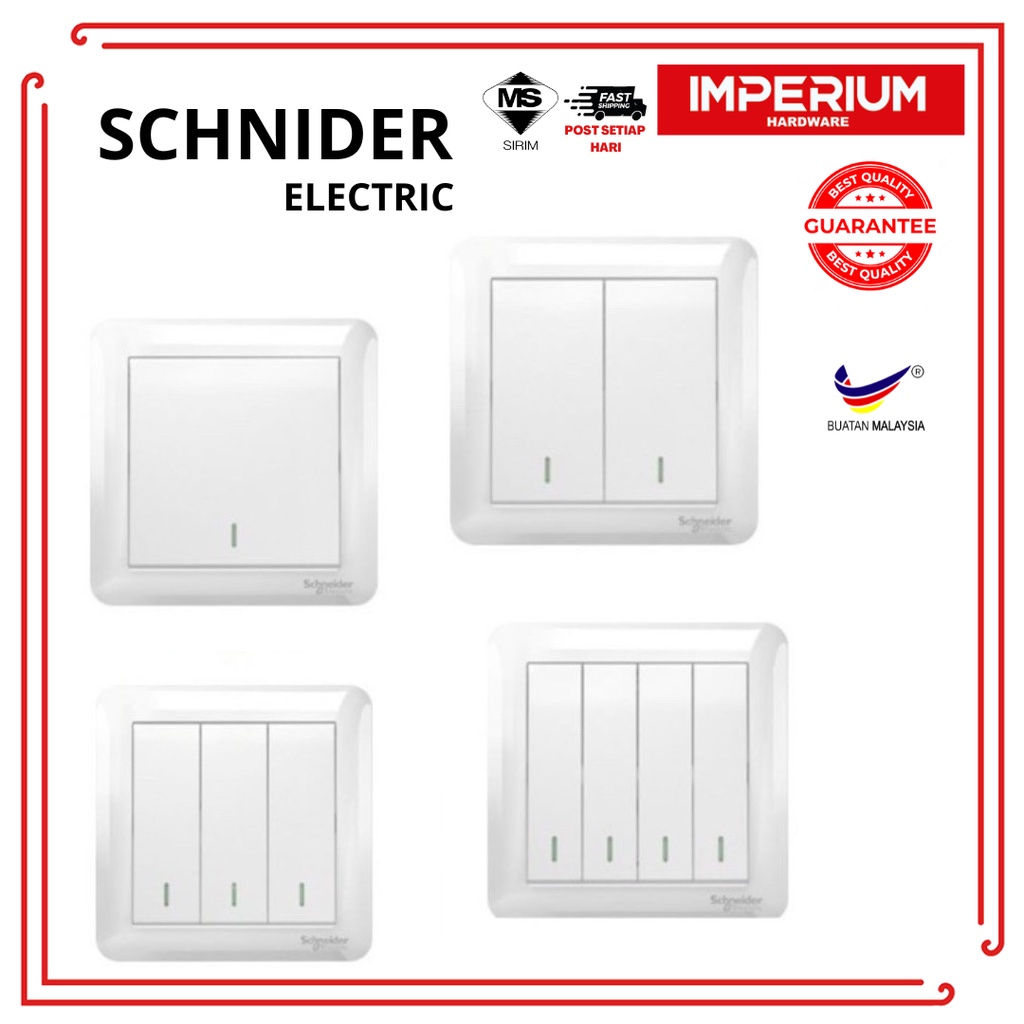SCHNEIDER SWITCH SOCKET OUTLET | VIVACE PLUG SOCKET ( SIRIM APPROVE ) | Shopee Malaysia