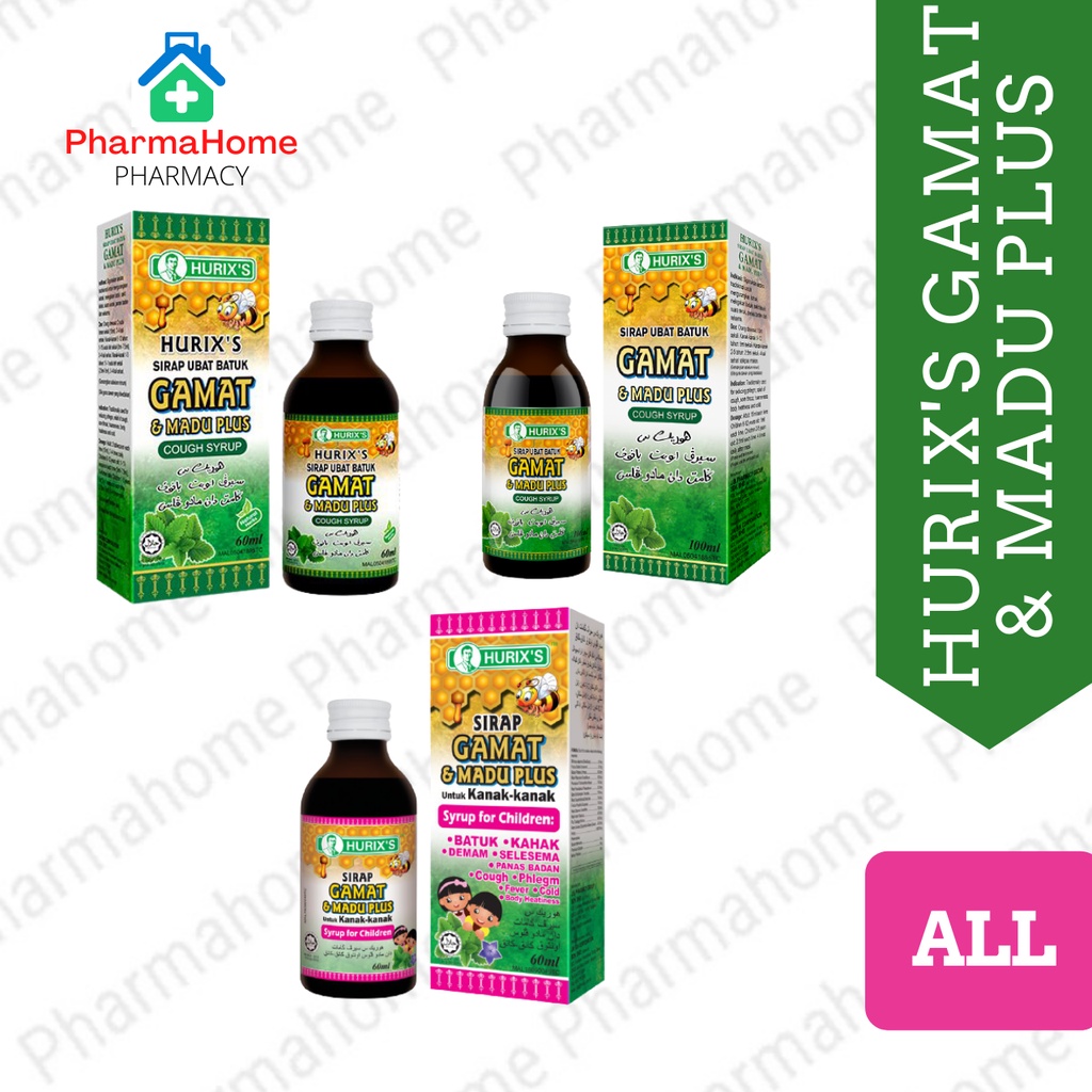 HURIX'S SIRAP UBAT BATUK GAMAT & MADU PLUS 60ML/100ML | Shopee Malaysia