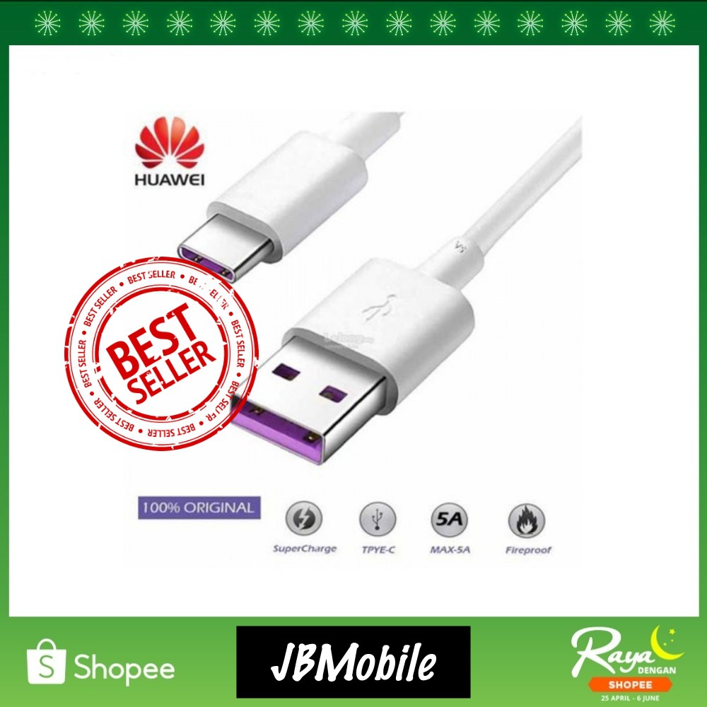 Original Huawei Type C super charge cable (5A) | Shopee Malaysia