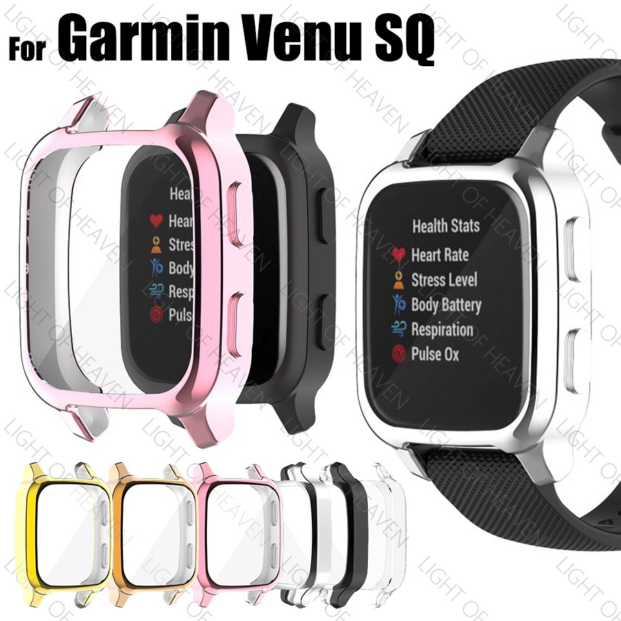 For Garmin Venu SQ SQ2 Music case full screen protect plating bumper ...