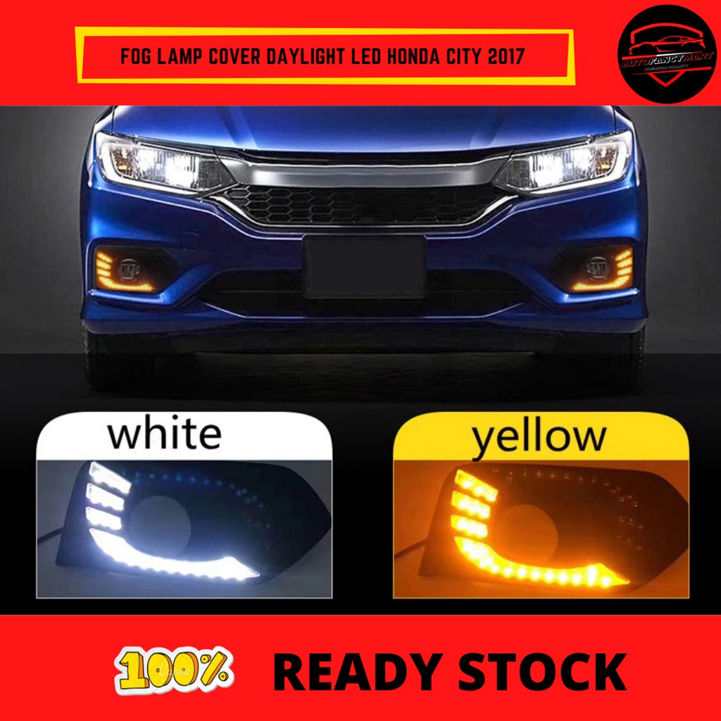 LED DRL For Honda City 2017-2019 LED Daytime Running Light daylight fog ...