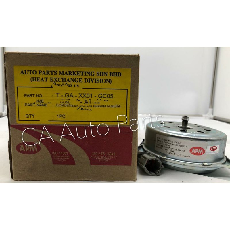 NISSAN ALMERA(BIG) APM ORIGINAL CONDENSOR FAN MOTOR(T-GA-XX01-GC05) (BIG) | Shopee Malaysia
