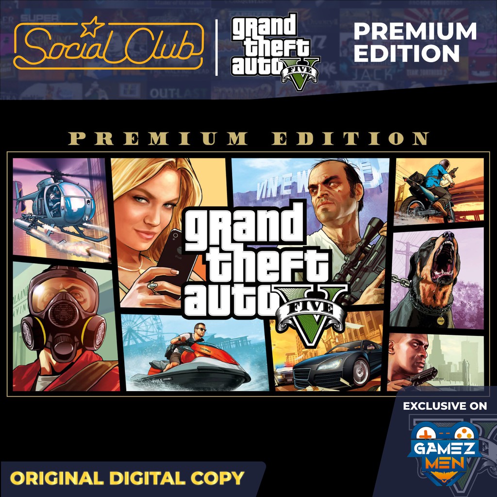 ORIGINAL GTA 5 / Grand Theft Auto 5 SOCIAL CLUB Digital Product Key ...