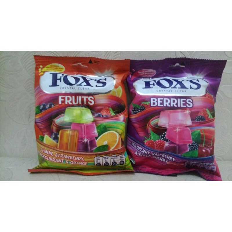 Fox's Candy 90gram/FOXS Candy/FOX'S FRUITS Candy/FOX'S BERRIES Candy ...