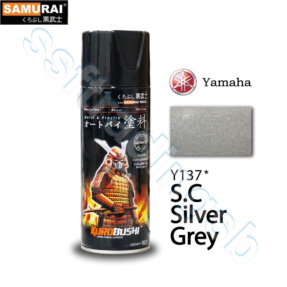 SAMURAI Y137* S.C SILVER GREY - SAMURAI SPRAY PAINT Y137* - SAMURAI SC ...