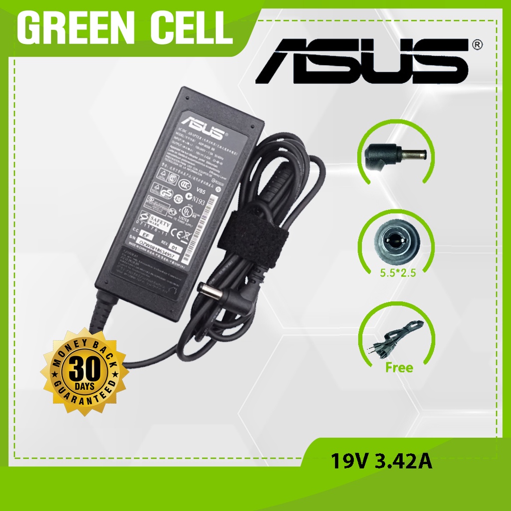 Asus Laptop Charger 19V 3.42A for F751 F751L F751LD F751LJ F751LK ...