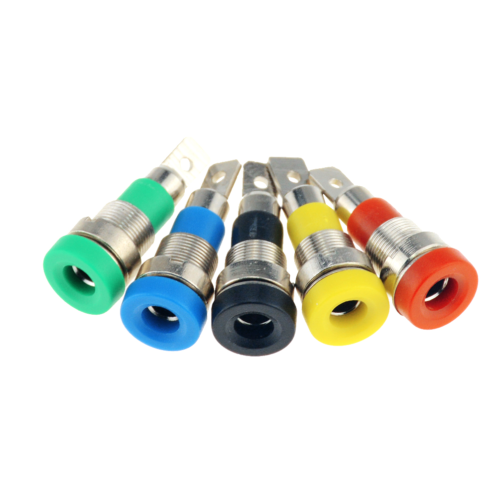 5PCS M4*28 4mm Banana Socket 60V/24A Binding Post Panel Mount Test ...