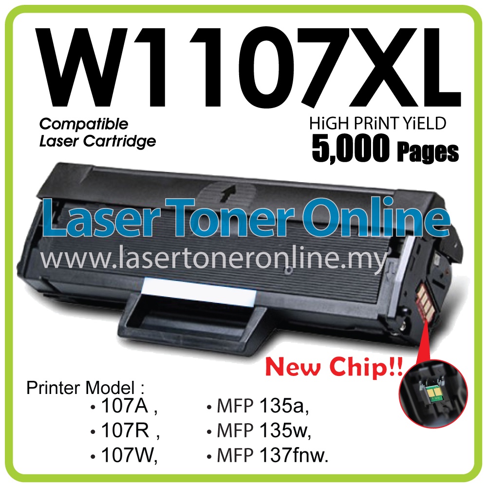 Compatible to H* 107a toner H* 107a 107w toner H*107A W1107A Laser ...