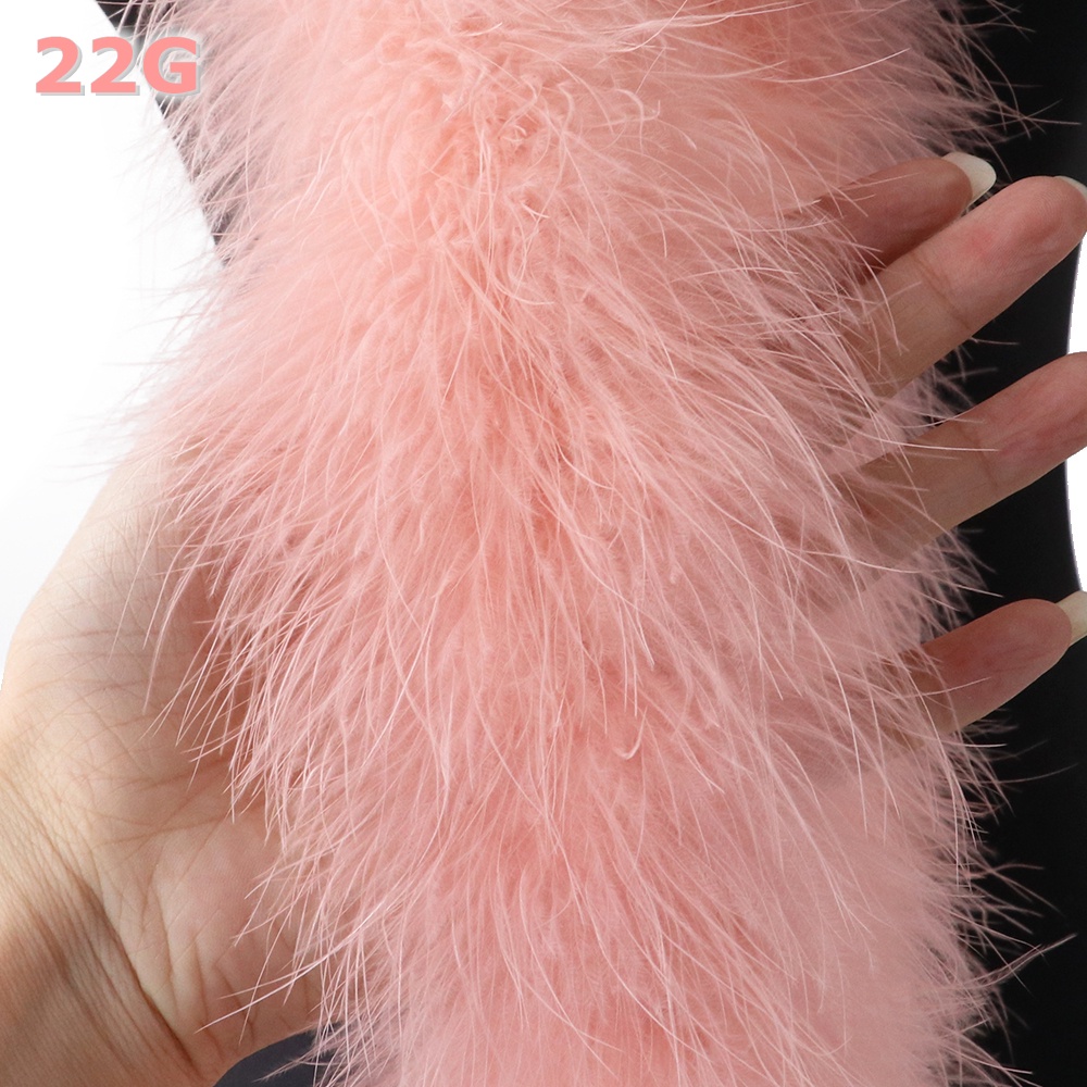 18g/2m Super Soft Turkish Mala Cloth Feather Strips Natural Ostrich ...