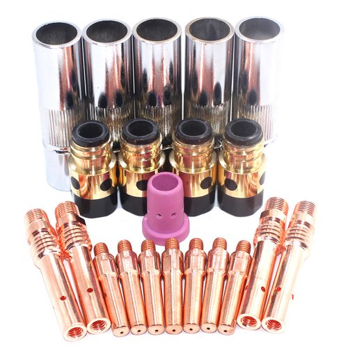 CO2 MIG PANA 500 GAS NOZZLE/TIP HOLDER/INSULATOR/GAS DIFFUSER/CONTACT TIP (PER PCS) | Shopee ...