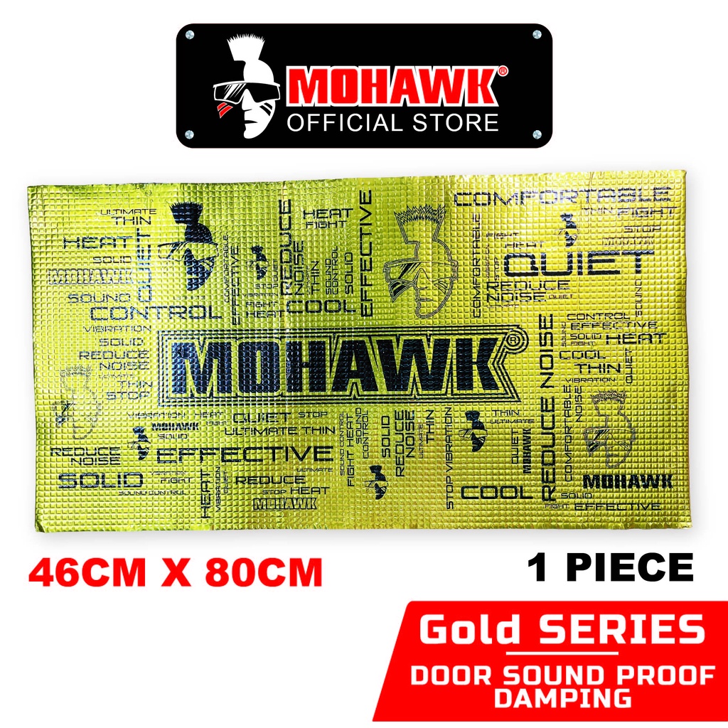 Mohawk 2mm Gold Series Soundproof Sound Damping for Car Doors Panel ...