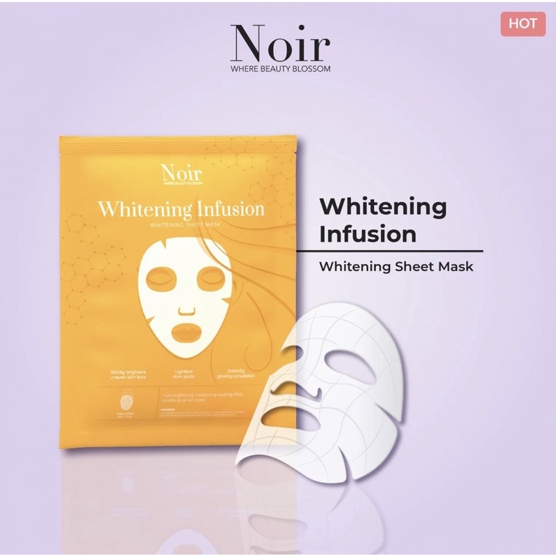 Noir Whitening Infusion (Whitening Sheet Mask) | Shopee Malaysia