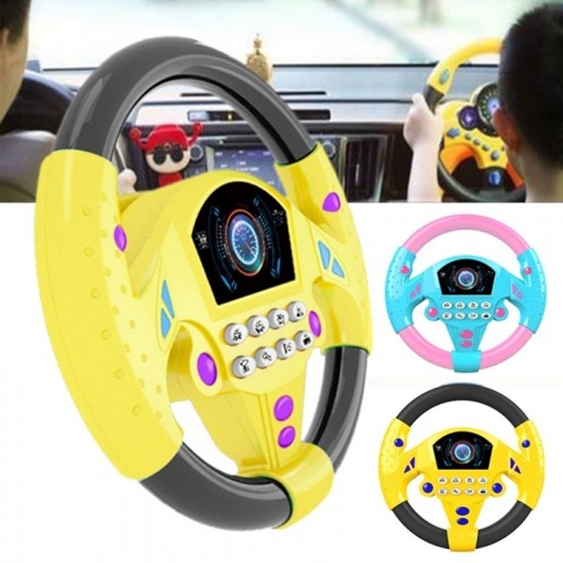 Simulation Driving Music Steering Wheel Child Baby Early Educational ...