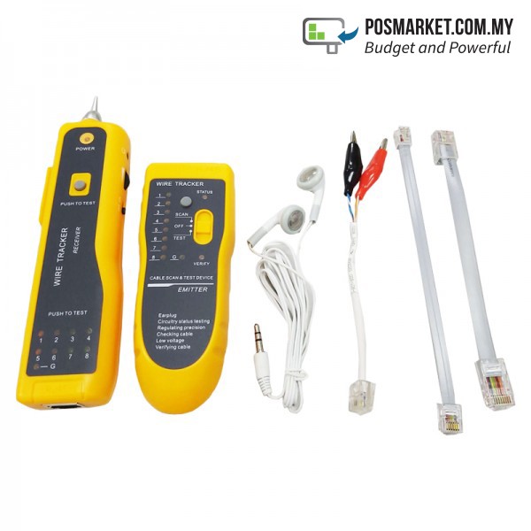 Penguji Kabel Rangkaian RJ11 / RJ45 (RJ11/ RJ45 Network Cable Tester ...