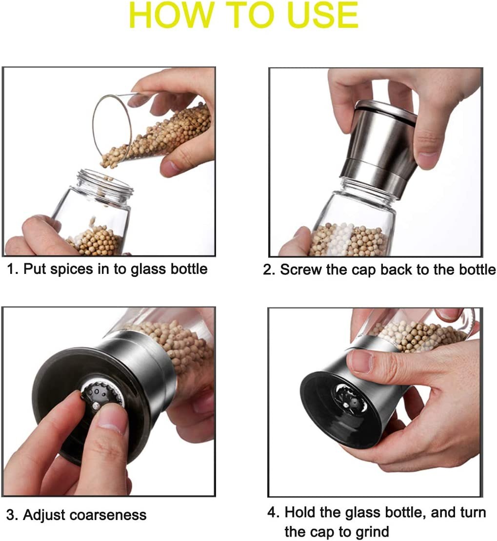 Kitchen Pepper Grinder For Salt Pepper Herb and All Type Ingredient ...