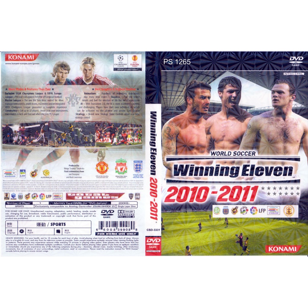 PS2 GAME COLLECTION Winning Eleven 2010-2011 | Shopee Malaysia