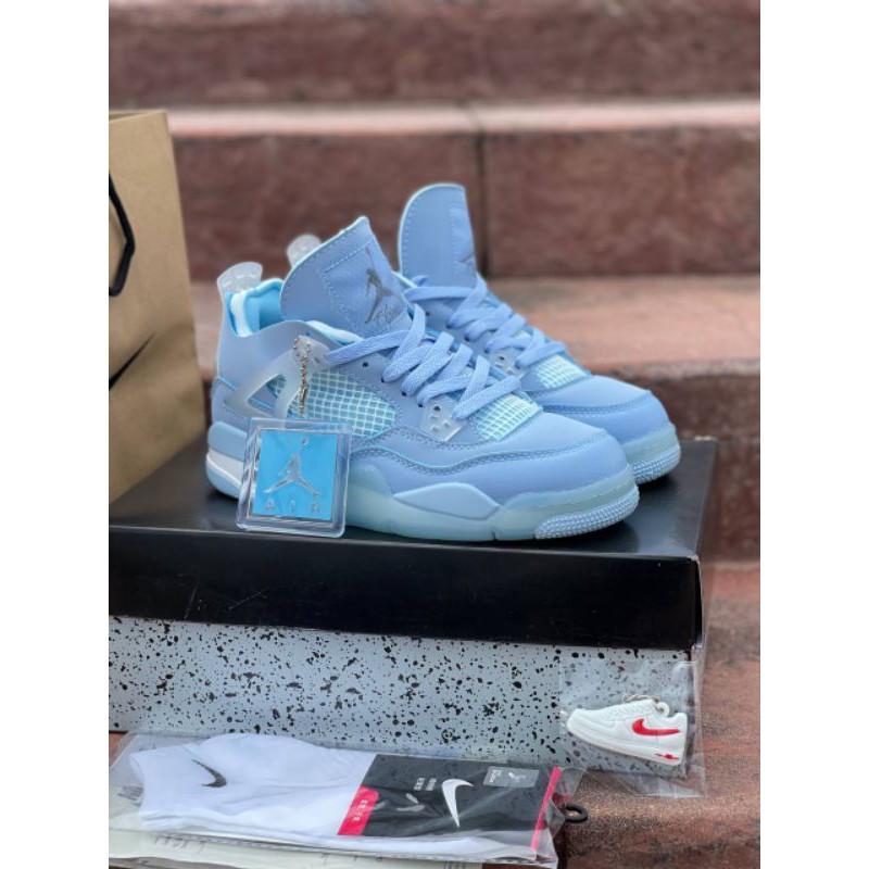 THE AIR JORDAN 4 WATER MOON ( BLUE PREMIUM ) | Shopee Malaysia