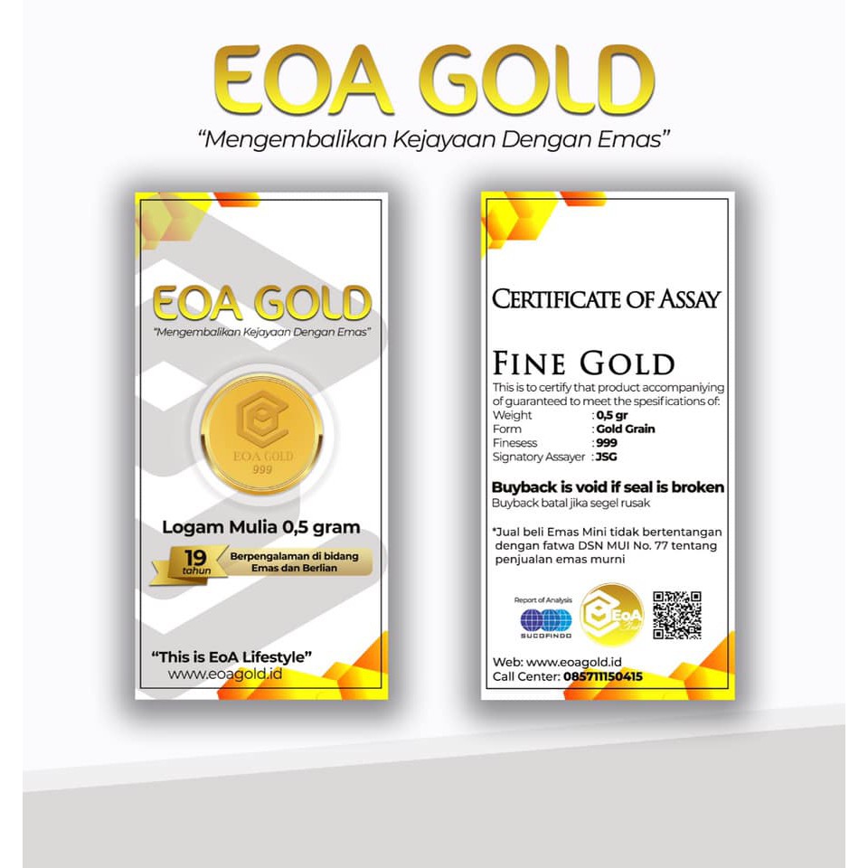Gold (Noctory Metal) EOA GOLD 1gr | Shopee Malaysia