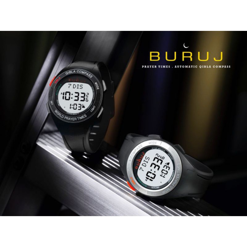 Buruj Exclusive Buruj Watches jam tangan azan waktu solat arah kiblat ...