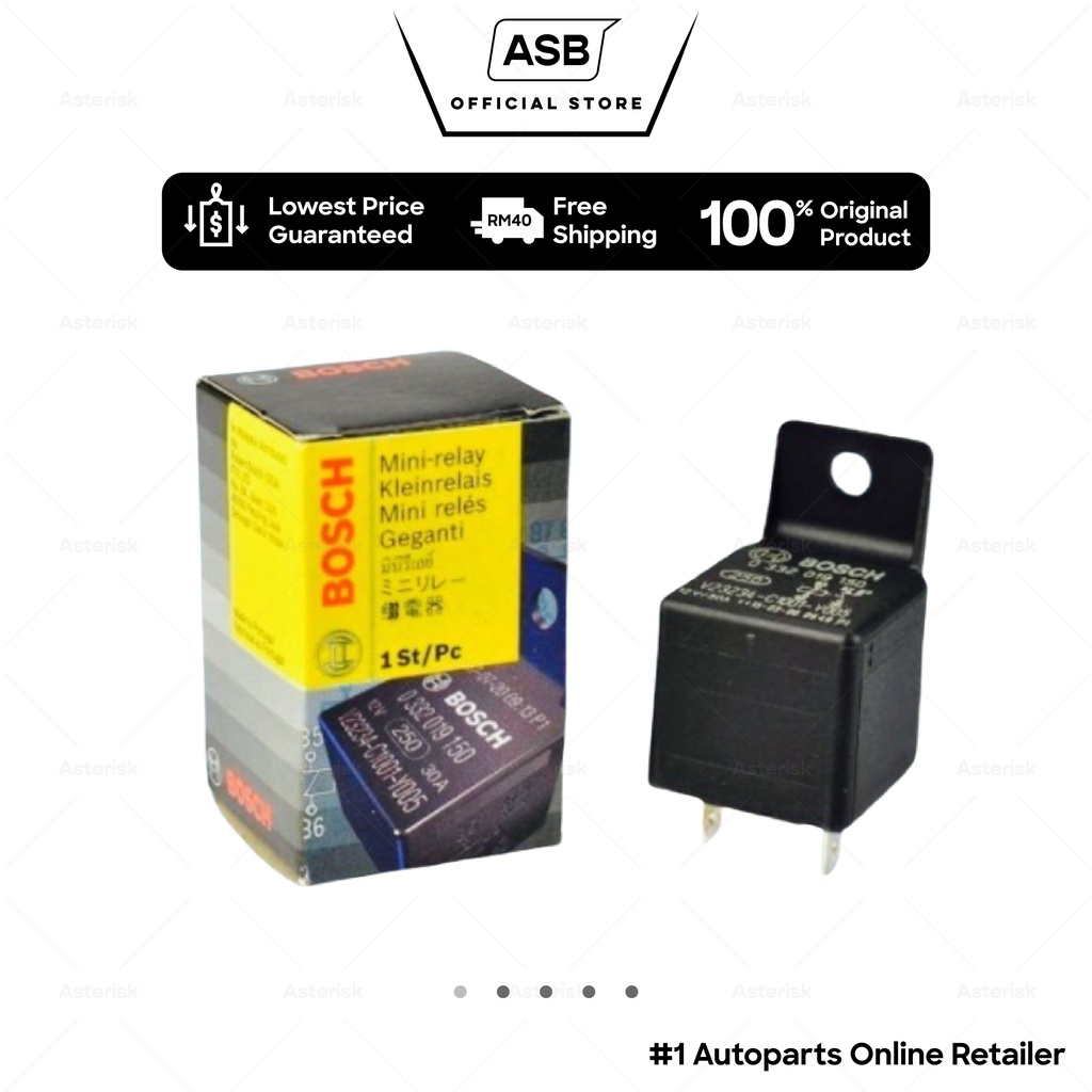 Relay 5 pin Bosch Relay Horn Relay Headlamp Relay 12V 30A Aircond Relay ...
