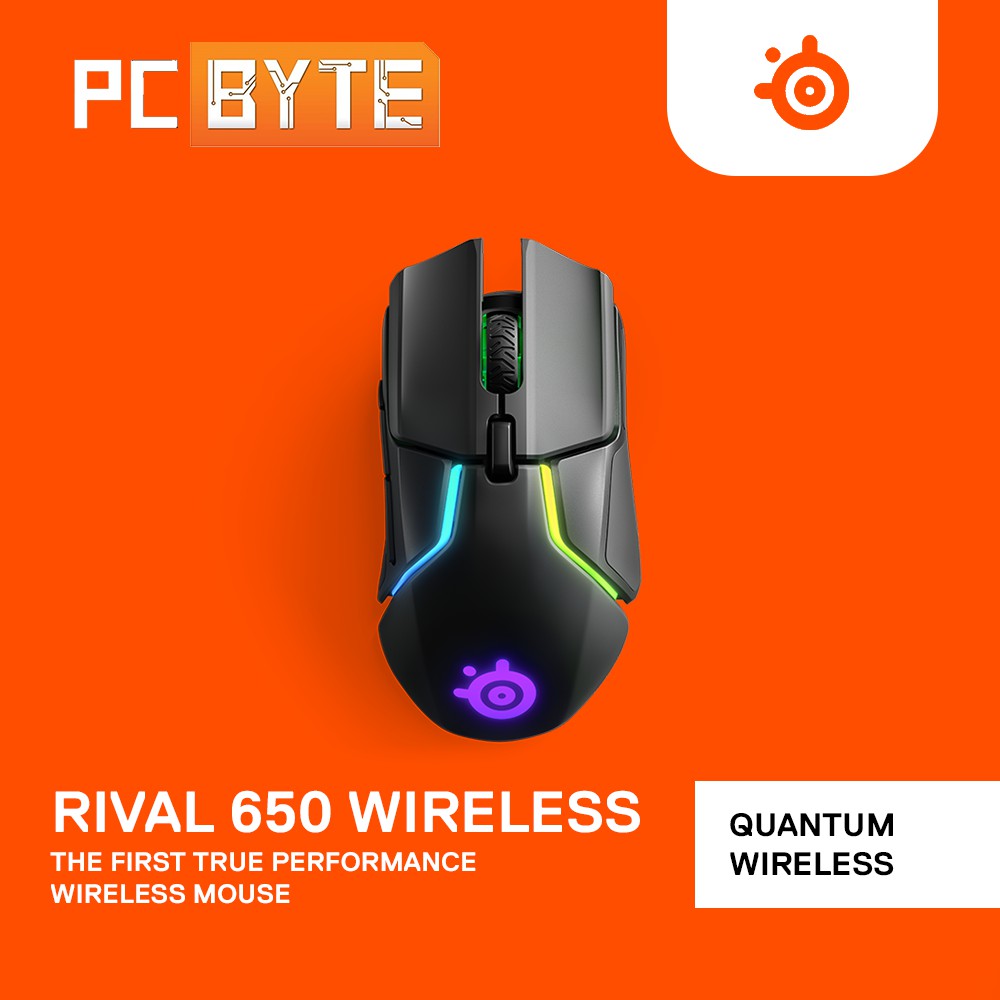 SteelSeries Rival 650 Dual Sensor RGB Wireless Gaming Mouse | Shopee ...