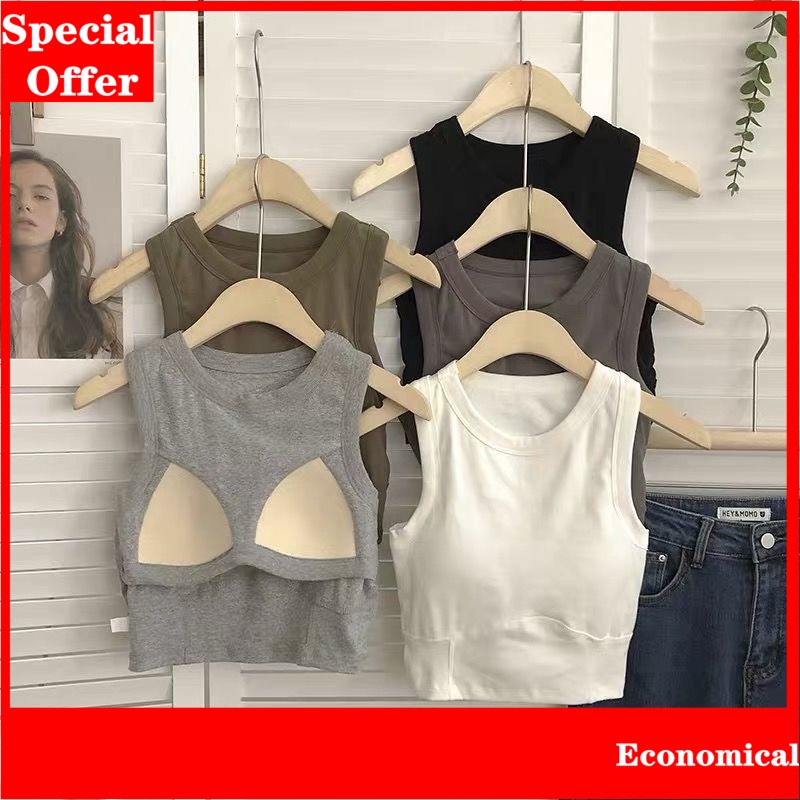 No Steel Ring Seamless Sling Fixed Cup Vest Outer Wear With Chest Pad ...