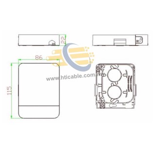 Simplex / Duplex FTTH Fiber Optic Terminal Box / Junction Box / Fiber ...