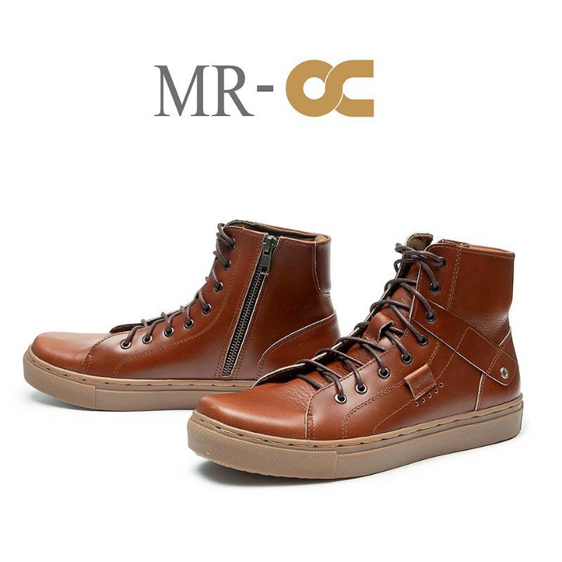 Booth Odon cibaduyut MR OC genuine leather men's shoes | Shopee Malaysia