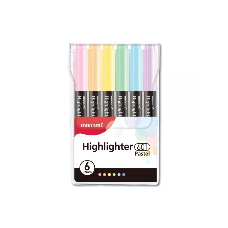Monami Highlighter 601 Pastel (Set of 4 / 6) | Shopee Malaysia