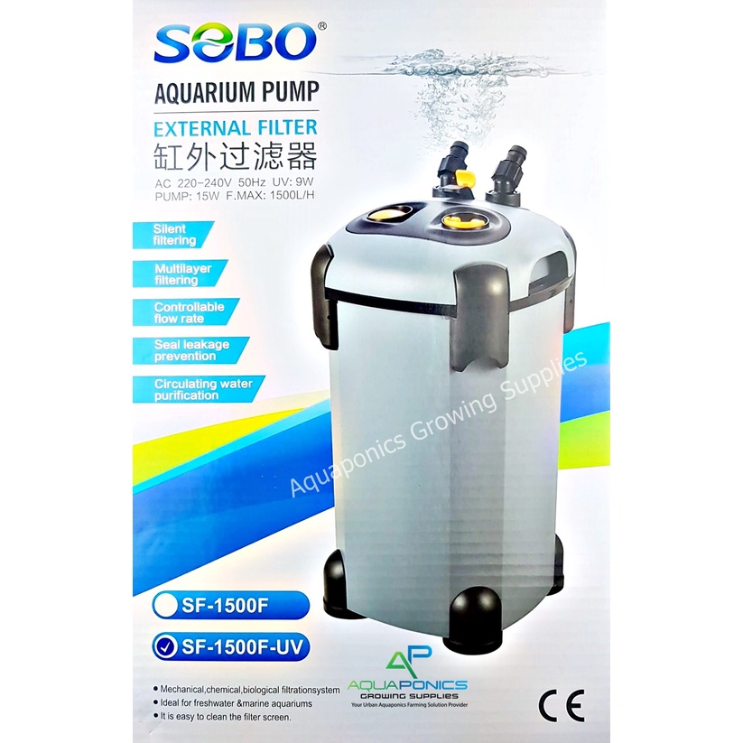 [Original] SOBO Canister External Filter / UV with Aquarium Pump SF ...