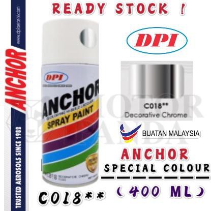 ANCHOR CHROME C018 DECORATIVE CHROME CAN SPRAY PAINT CAT TIN 400ML CAT ...