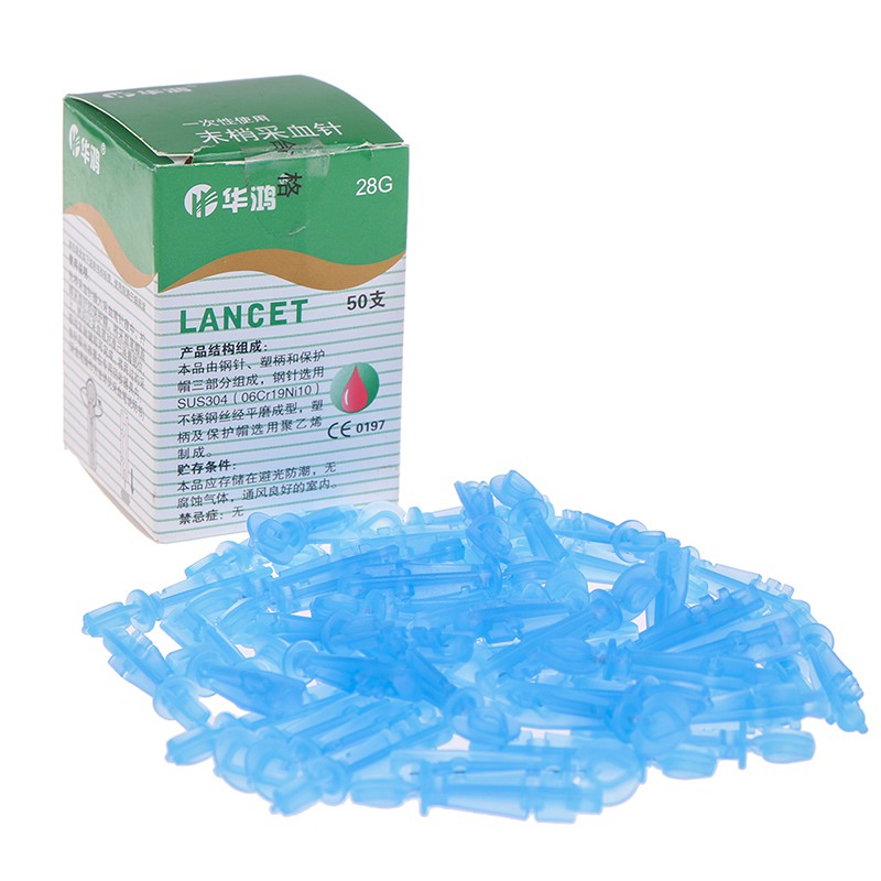 50pcs/box 28G Lancets needle Sterile disposable phlebotomy needle ...